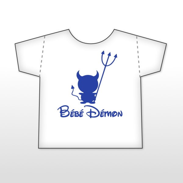 Baby Noa - T-shirt Bébé Créatif - T-shirts bébé Ange-Demon